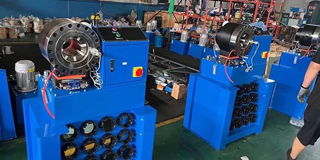 2 Inch Bench Mount Hydraulic Hose Crimping Machine Eaton Hydraulic Crimper
